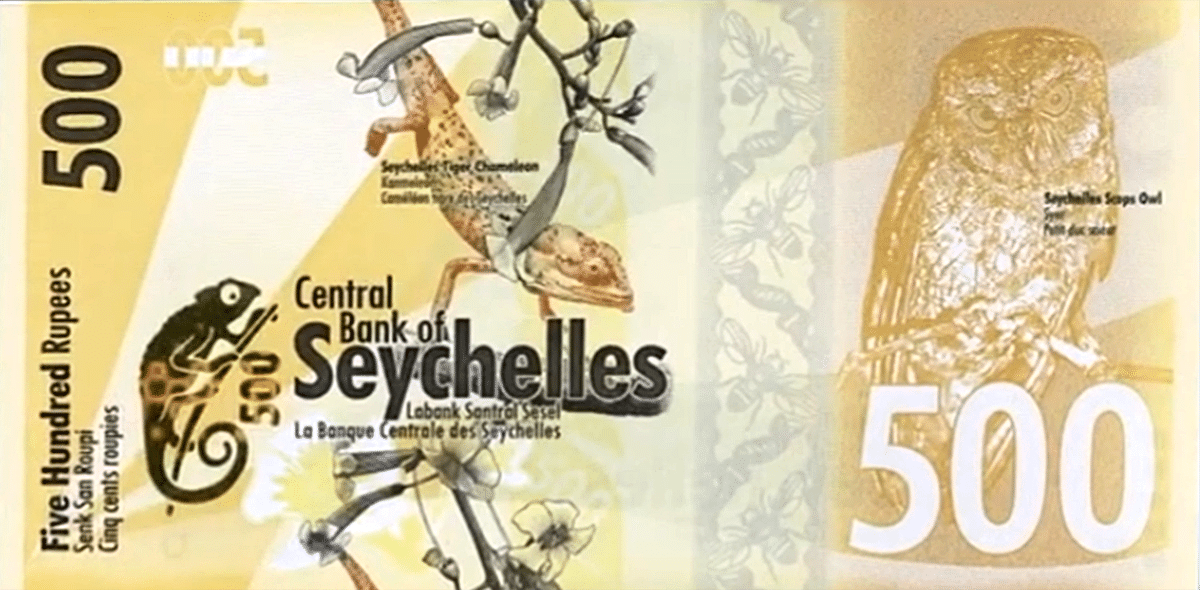 Central Bank of Seychelles issues modified note of 500 rupees. - MRI ...